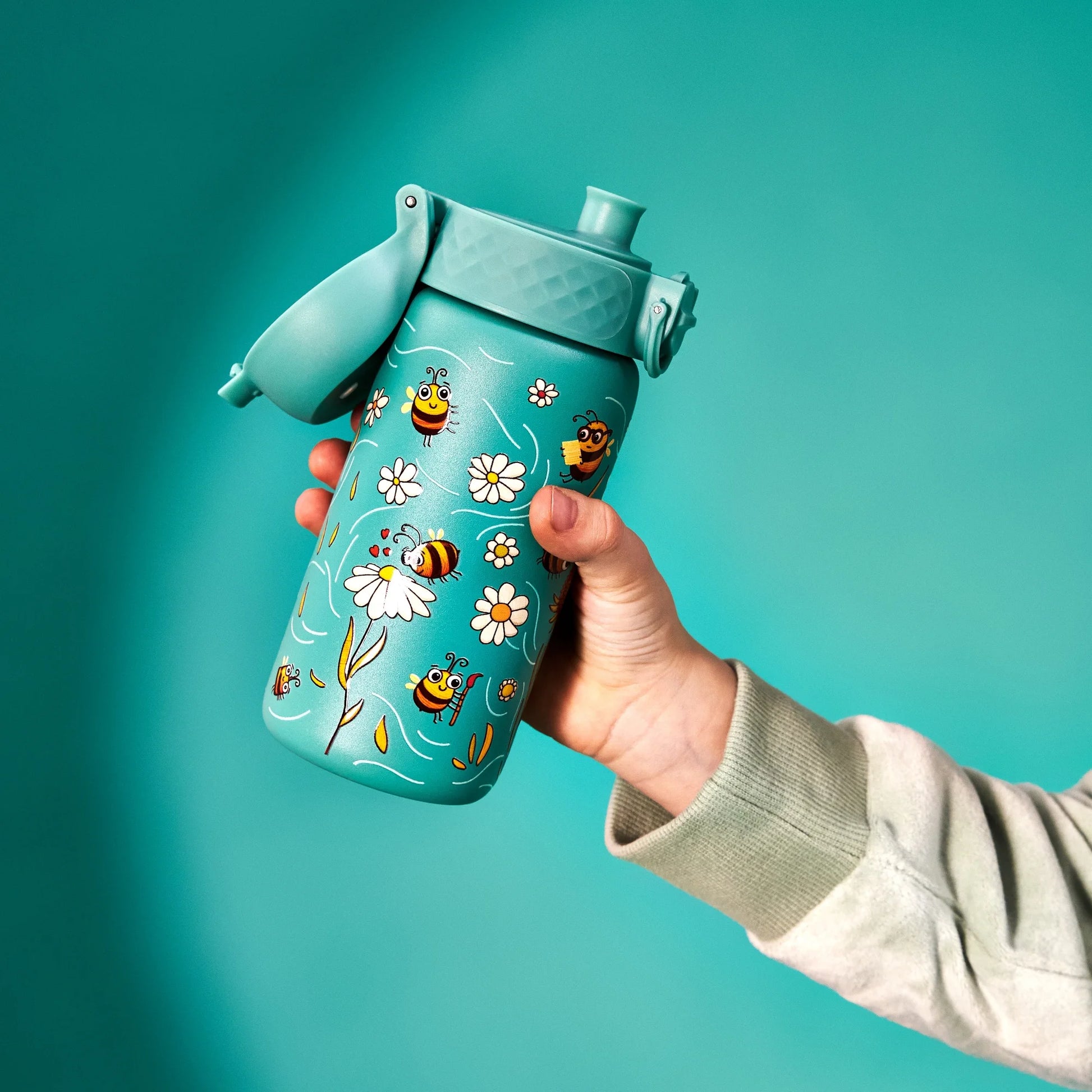 Leak Proof Metal Thermal Steel Water Bottle, Insulated, Bees, 320ml – ION8